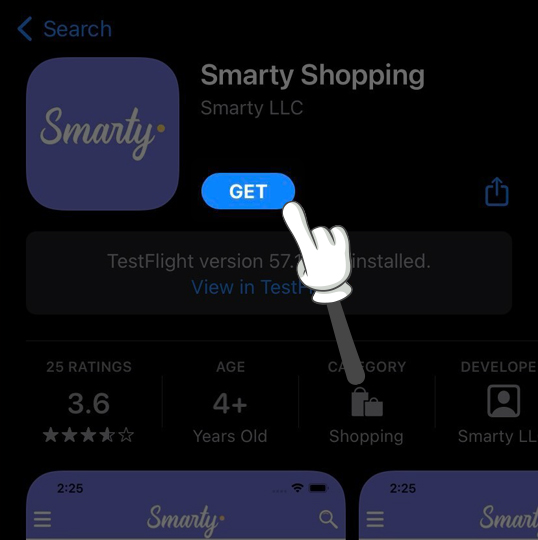 Smarty - My Account